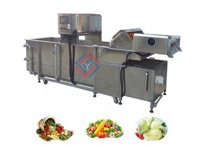 China JY-3500 Air Bubble Fruit Vegetable Washing Machine 3500mm SUS 304 Stainless Steel 3.7KW for sale