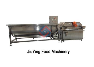China Commercial Vegetable Washer 304 Stainless Steel 4200mm Length 4.8KW Power for sale