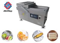 China JiuYing JY-500 Double Head Automatic Vacuum Packing Machine 710×680×100mm Chambers 3.2KW for sale