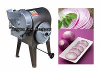 China Stainless Steel Onion Ring Cutting Machine 1500W Potato Round Slicer 200-1000kg/h for sale