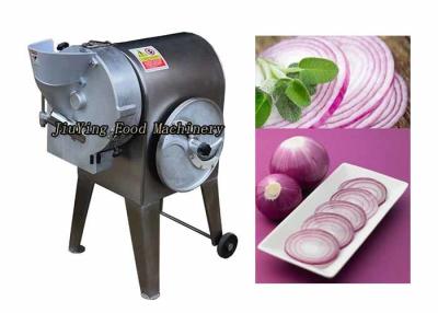 China Stainless Steel Onion Ring Cutting Machine 1500W Potato Round Slicer 200-1000kg/h for sale