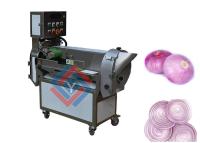 China Root Vegetable Slicer Stripper Dicer Machine Onion Cutter 300-1000kg/h 2.5KW for sale