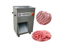 China Large Capacity Fresh Meat Cutting Machine 800kg/h 380V Pork Strip Slicer for Food Processing for sale