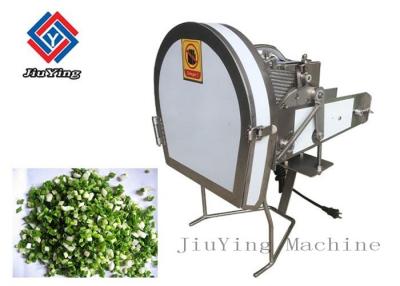 China Commercial Vegetable Cutter Machine 220V 70-150kg/h Onion Garlic Cutter Adjustable Cutting Size 1-30mm for sale