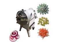 China TJ-312 Industrial Fruit Vegetable Slicer Machine 300-800kg/h Capacity with 1HP Motor for sale