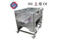 China 1.5 Kw Commercial Fruit Vegetable Peeler Machine 1800mm Brush Washing Cleaner for Potato Carrot for sale