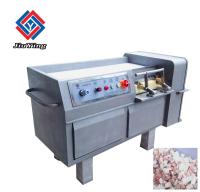 China JY-550 Commercial Frozen Meat Dicing Machine 700-900 kg/h Capacity 5-30mm Cutting Size for sale