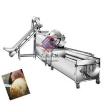 China Industrial Potato Washing Peeling Production Line 1-2 Tons per Hour 304 Stainless Steel for sale