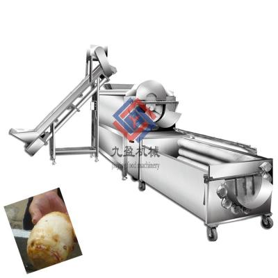 China Industrial Potato Washing Peeling Production Line 1-2 Tons per Hour 304 Stainless Steel for sale