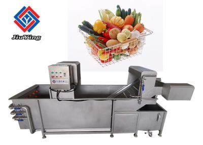 China JY-3500 Vegetable Bubble Washing Machine 800-1500kg/h Capacity 380V 3.7kW Stainless Steel for sale