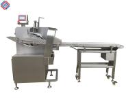 China Automatic Meat Slicer Machine 400pcs/min 45° Double Station with Portion Function for sale