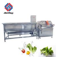China JY-4200 Vegetable Fruit Lettuce Cabbage Bubble Washing Machine with Ozone - 4.53kW Power, 1-1.5T/H Capacity for sale