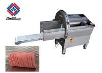 China SUS304 Stainless Steel Frozen Meat Slicer 380V 4.4KW with Conveyor Adjustable Cutting 1-30mm for sale