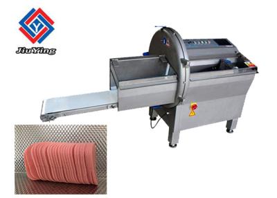 China SUS304 Stainless Steel Frozen Meat Slicer 380V 4.4KW with Conveyor Adjustable Cutting 1-30mm for sale
