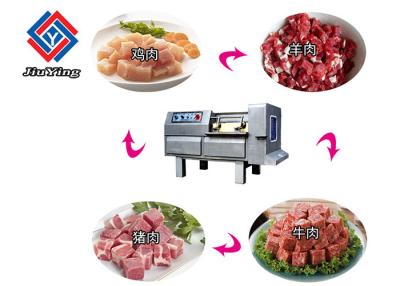 China Stainless Steel Meat Dicing Machine 500-700kg/h 380V Frozen Mutton Beef Cube Cutter for sale