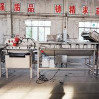 China Multi-Functional Salad Production Line with 1000-1500kg/h Capacity and 220V/380V Power Options for sale