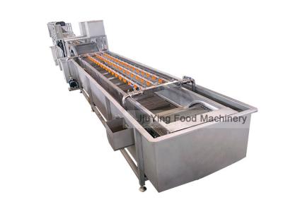 China 13.8KW Stainless Steel Bubble Vegetable Fruit Washing Machine 5190×885×1414mm JY-5200 for sale