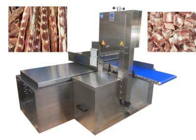 China Automatic Double Blade Frozen Meat Cutting Machine 4.2KW 304 Stainless Steel Slicer for sale