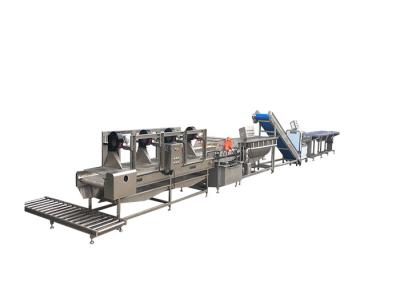 China 1000KG/H Salad Maker Machine Vegetable Okra Frozen Processing Line for sale
