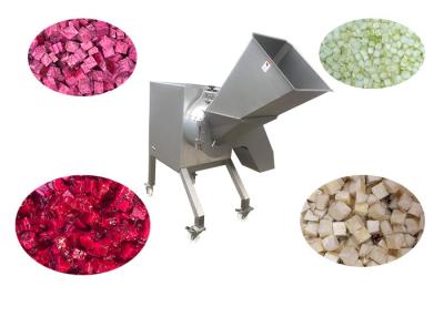 China TJ-1500D Industrial Vegetable Dicing Machine 3000KG/H Capacity with 1.5kW Power and 5-25mm Cube Sizes for sale
