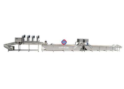 China 304 Stainless Steel Leafy Vegetable Washing Drying Line - 800-1000 kg/hour Capacity with Triple-Action Cleaning System for sale