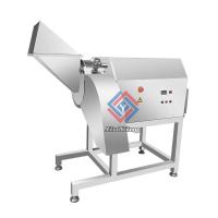 China Industrial Frozen Meat Dicing Machine 1500KG/H Stainless Steel Kebab Slicer for sale