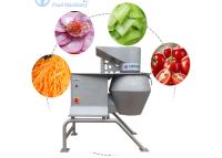 China 1-3 T/H Stainless Steel Potato Wave Chips Slicer Carrot Shredder Processing Machine 1.5 kW for sale