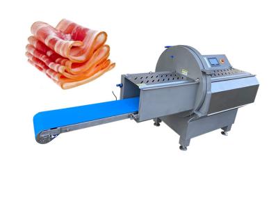 China PLC Controlled Frozen Meat Slicer 380V 520kg Stainless Steel Automatic Bacon Ham Cutter for sale