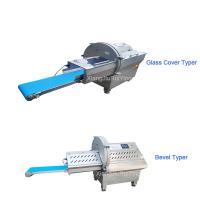China Automatic Frozen Meat Slicer Bacon Sausage Mutton Beef Roll Cutter Machine for sale