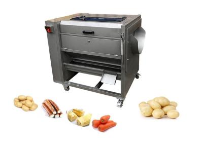 China 500KG/H Sweet Potato Peeling Machine with 1.5kW Power and 1180mm Length for Carrots Ginger Cassava Cleaning for sale