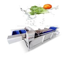 China 3000KG/H Industrial Vegetable Fruit Washing Machine with 13.4KW Power and 5191mm Length for Processing Lines for sale