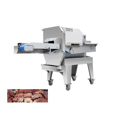 China Stainless Steel Commercial Meat Slicer 500kg/h 380V Bacon Sausage Cutting Machine for sale