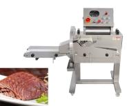 China Conveyor Type Cooked Meat Slicing Machine 120mm Feeding Inlet Width for sale