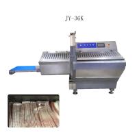 China Conveyor Belt Frozen Meat Slicer 1-30mm Adjustable Cutting 380V 5.5KW Commercial for sale