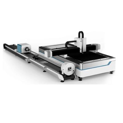 China Sheet Tube Fiber Laser Cutting Machine Integrated 6000x1500mm Heavy Duty 8kw Laser Cutter for sale