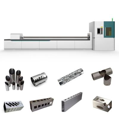 China Heavy Duty Large 12000W Fiber Laser Tube Cutting Machine 6000mm Round Square I-Beam H-Beam Profile Cutter for sale