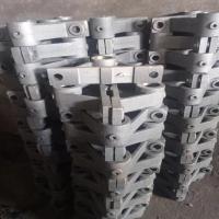 China Φ400 Electric Motorized Pulley Heavy Duty Split Type Support Bracket Model 404 HT250 Cast Iron M30 Bolts 210kN for sale