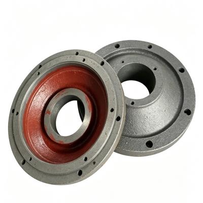 China Φ400 Electric Motorized Pulley Heavy Duty Cast Iron Flange End Cover for sale