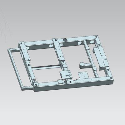 China Carbon Steel Welded Base Frame Automation Line OEM Machined Mounting Base for Modules for sale