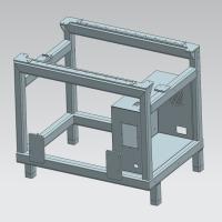 China Carbon Steel Welded Frame Automation Production Line OEM Machined Structure for Equipment Base for sale