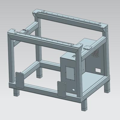 China Carbon Steel Welded Frame Automation Production Line OEM Machined Structure for Equipment Base for sale