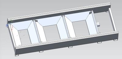 China 4000x1500mm Laser Cutting Machine Bed Welded Plate Tube Frame with CNC Machining Drop-out Plate for sale