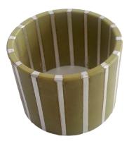 China Big Piezoelectric Cylinder 54.5x47x40mm With Multi Eletrodes High Performance for sale