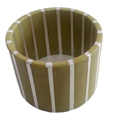 China Big Piezoelectric Cylinder 54.5x47x40mm With Multi Eletrodes High Performance for sale
