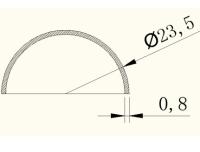 China Ø23.5x0.8mm Piezoelectric Ceramics , Piezo Ceramic Element High Reliability for sale