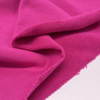China Custom 100% Cotton Knitted Solid French Terry Cloth Fabric for sale
