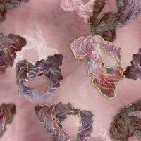 China Muslim Custom Flower Plain 100%  Polyester Woven Fabric Pure Colour Chiffon Jacquard Fabric for sale