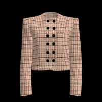 China 100% Polyester linen tweed fabric Colorful Rough Checks Faux Wool Tweed Fabric Black for sale