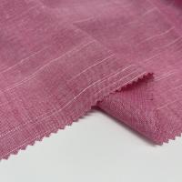 China Low Flammability Viscose Linen Blend Fabric Yarn Dyed 30% Linen 70% Rayon S15-033 for sale