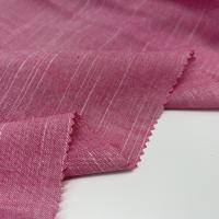 China Low Flammability Viscose Linen Blend Fabric Yarn Dyed 30% Linen 70% Rayon S15-033 for sale